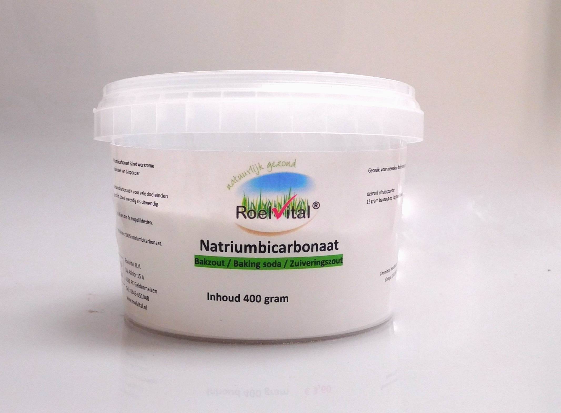 RoelVital Natriumbicarbonaat, bakzout, zuiveringszout, baking soda ...